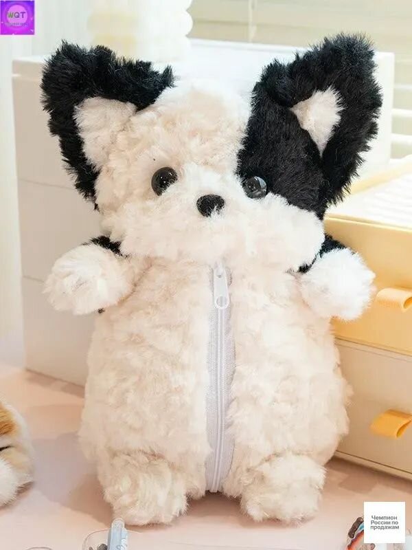 Плюшевый пенал с Стисом, милые канцелярские товары, форма корги