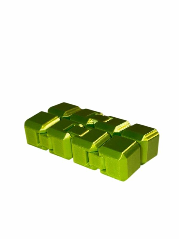 Бесконечный кубик антистресс для рук Infinity cube четки перекидные, салатовый