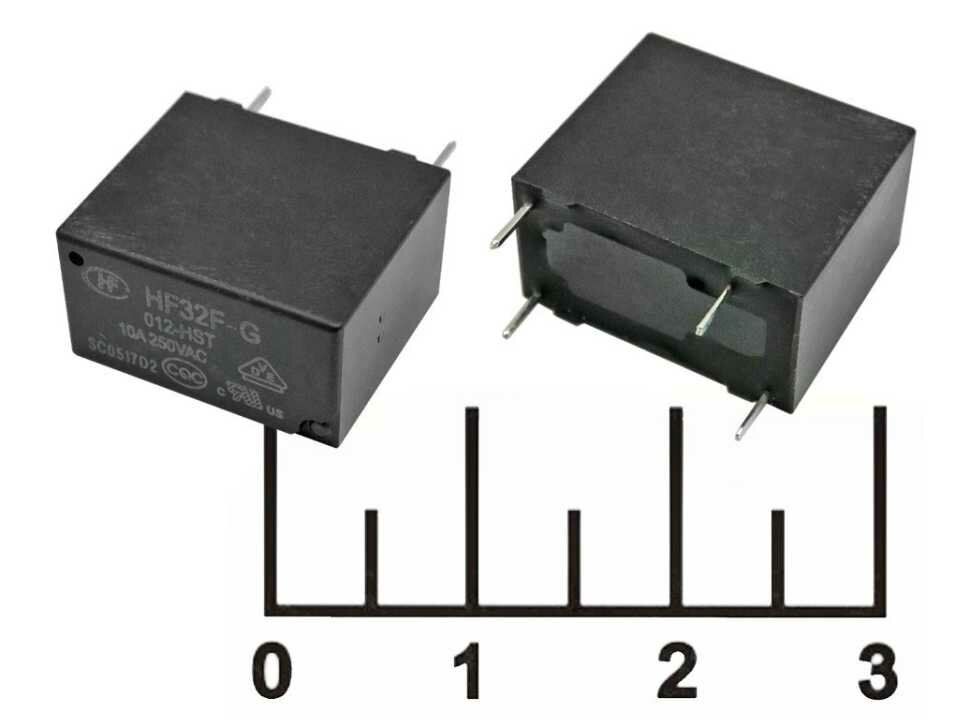 Реле =12V 10A/250V HF32F-G/012-HST