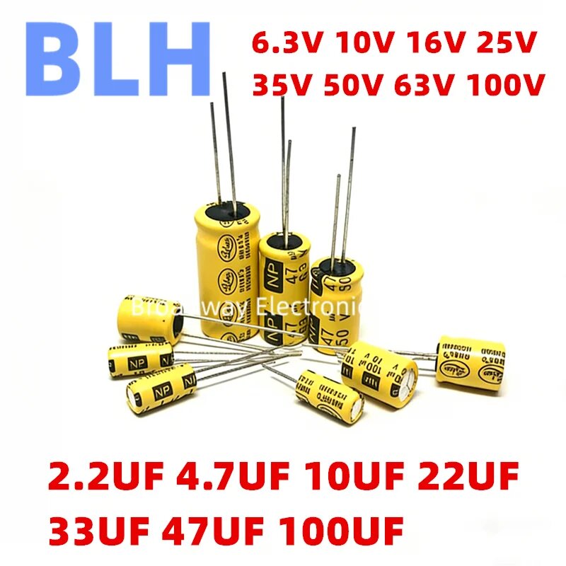 10 шт. конденсаторов NP 2.2-100 мкФ 25V33UF 6.3x11мм