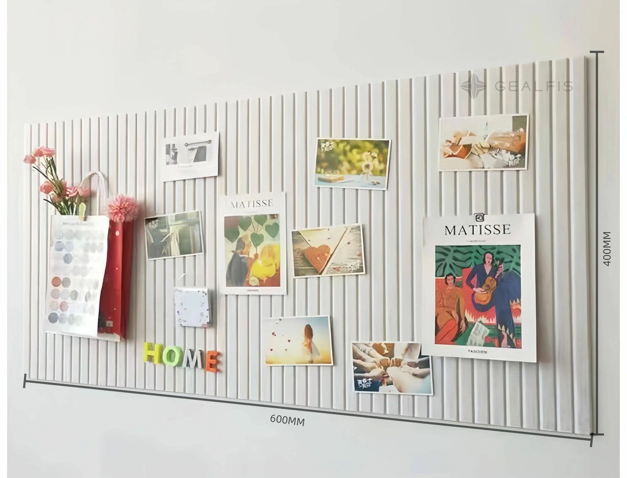 Доска для заметок на стену из войлока, мудборд на стену, НЕ пробковая доска для фото 60cm*40cm