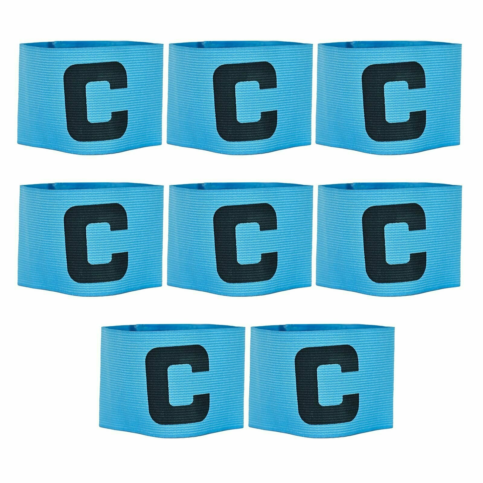 8 шт Регулируемые эластичные повязки капитана для футбола