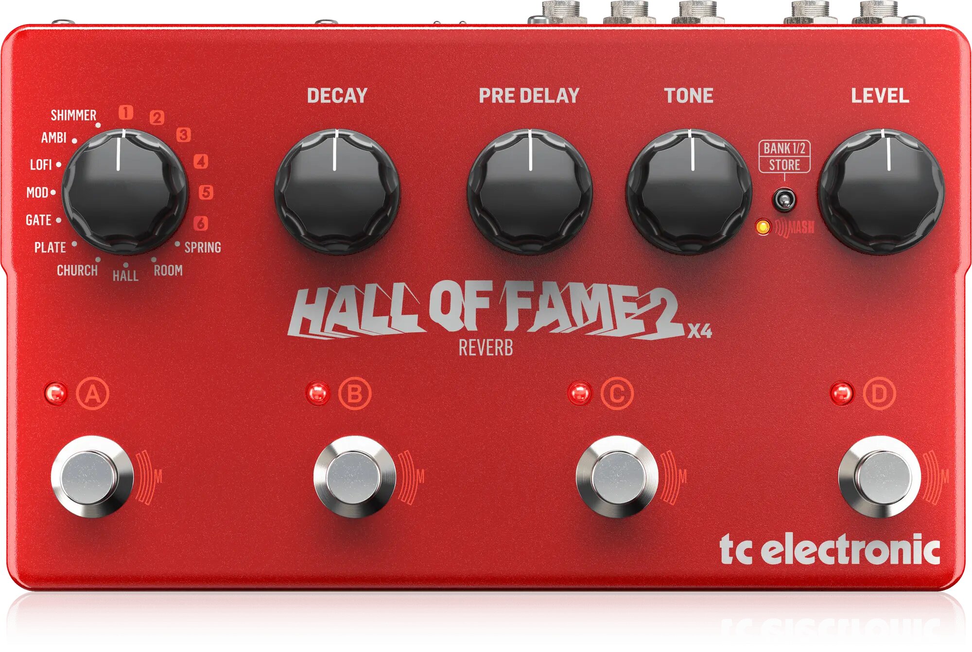 Педаль эффектов для электрогитары TC Electronic Hall of Fame 2 X4 Reverb
