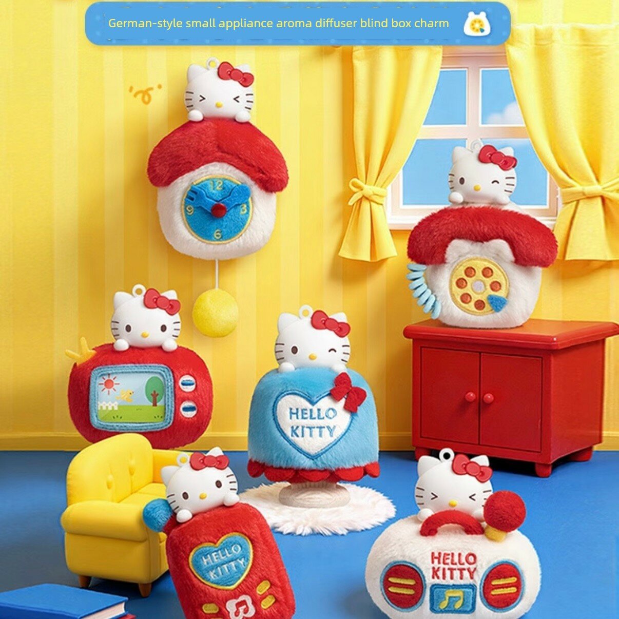 Серия Hello Kitty: мини-приборы для дома, ароматический диффузор в слепом боксе, коллекционная фигурка для стола