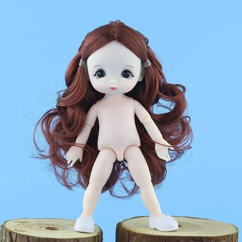 Кукла BJD 16 см, Brown C, бежевая