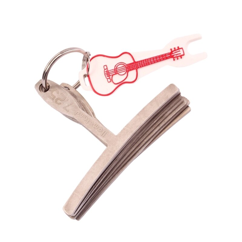 Точный Металлический Датчик Радиуса Нижнего Кольца Универсальный Гитарный Калибр Luthier Инструмент для Ремонта и обслуживания Гитары