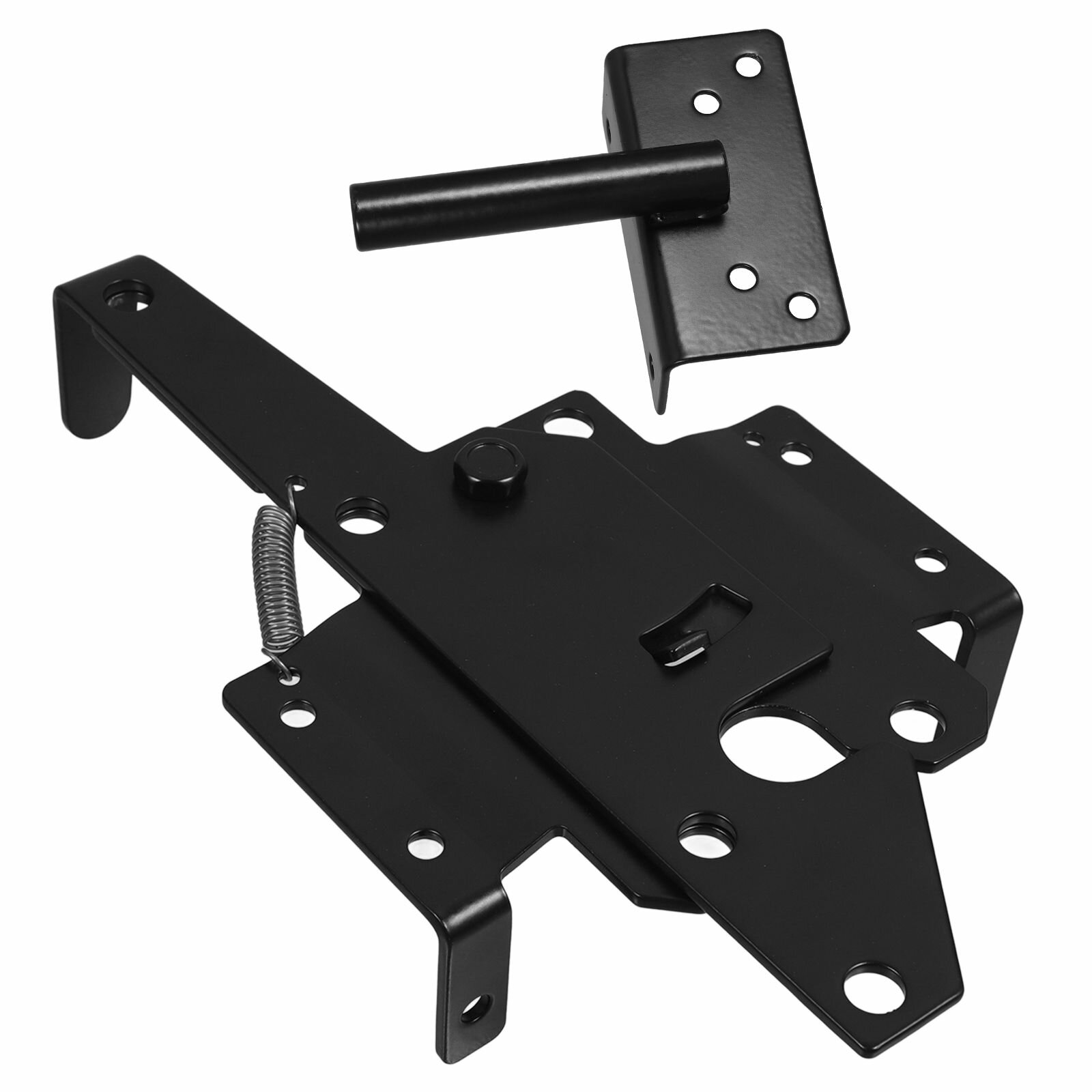 Замок Для Ворот С Гравитационным Дизайном, Прочный, Из Черного Железа, Для Деревянных И Металлических Ворот, 1 Упаковка