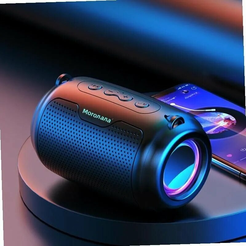 Портативная беспроводная колонка с мощным басом для дома и улицы