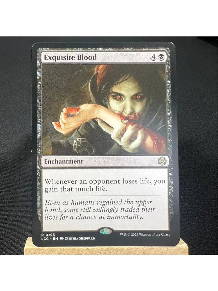 Magic: The Gathering Коллекционные карты: Bloodline Keeper Foil, Exquisite Blood, Kindred Discovery и редкие вампиры с защитными чехлами