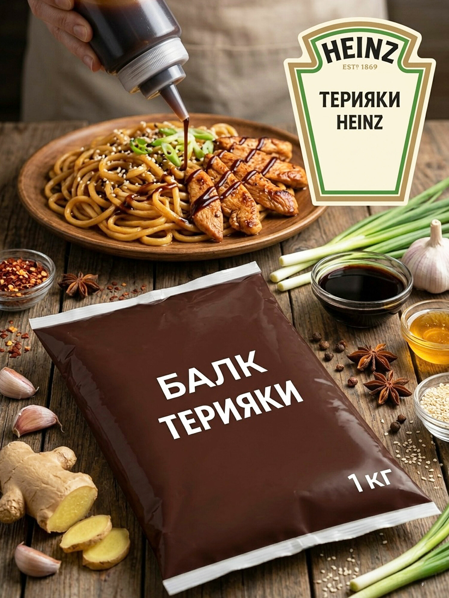 Хайнц (HEINZ) Соус терияки (балк), 1кг