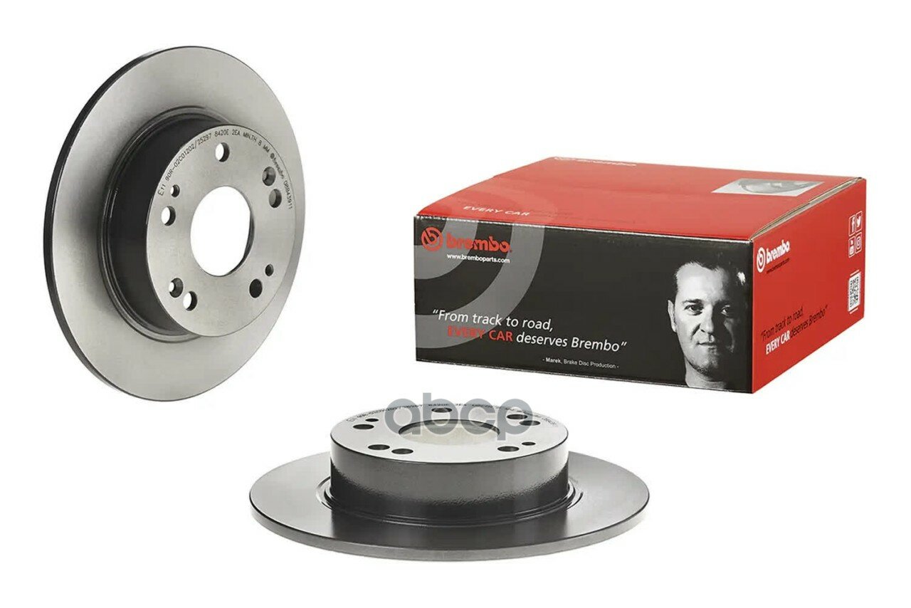 Диск тормозной задн. с УФ покрытием HONDA ACCORD VII (CL CN) 01/03-09/12 / HONDA ACCORD VII (CM) 09 Brembo арт. 08. b439.11