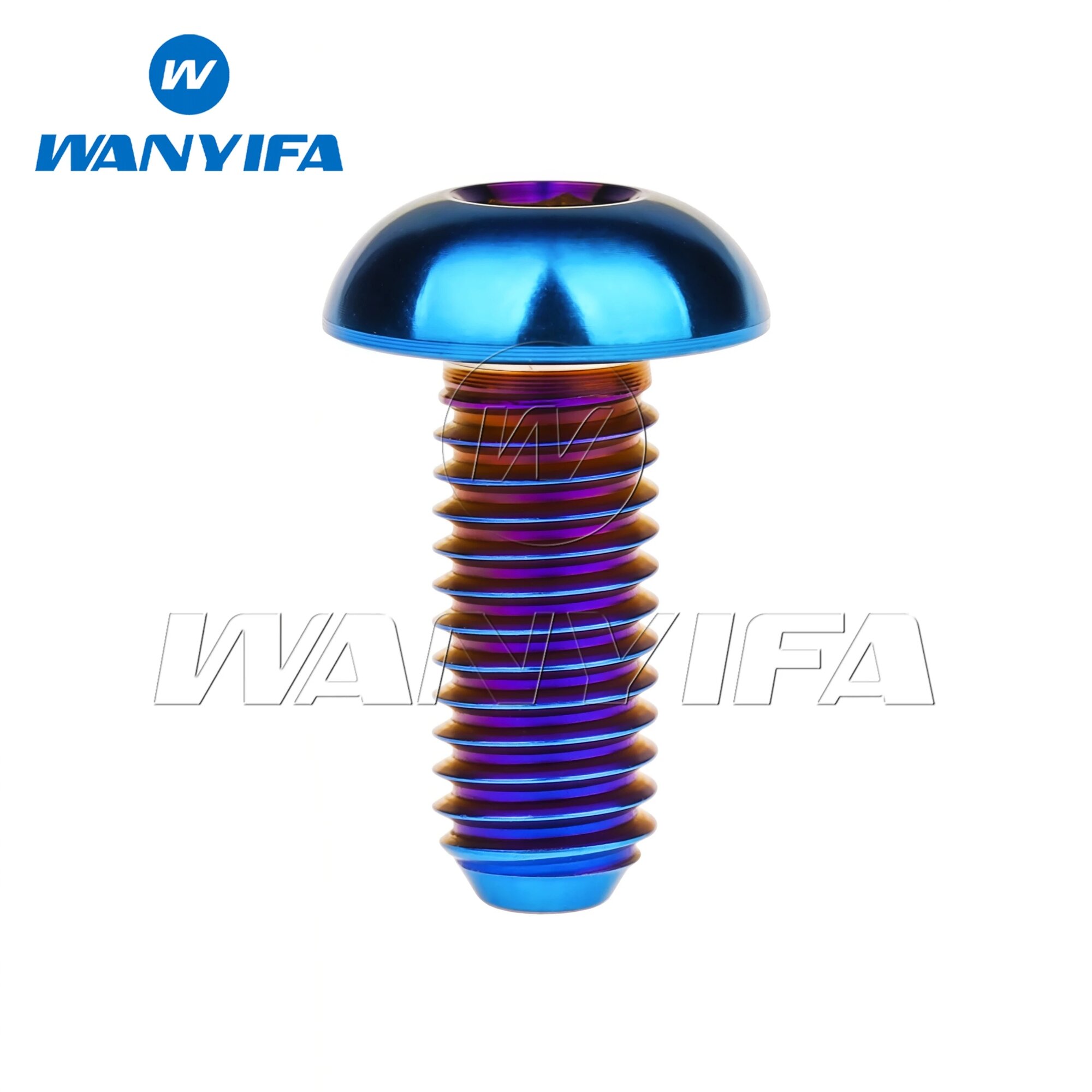Tитановые болты Wanyifa M5M6M8 X8/10/12/15/16/18/20/25/30/35 мм M5, Burn Blue, 10mm
