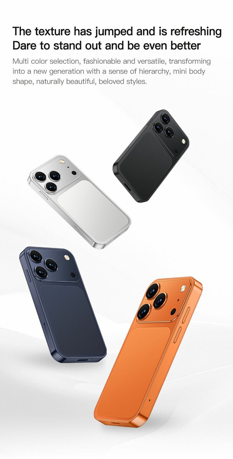 Новый мини-смартфон i17promax с 3,0-дюймовым сенсорным экраном Android 3G mobile phone A17mini поставляется напрямую с завода , белый — фото 1