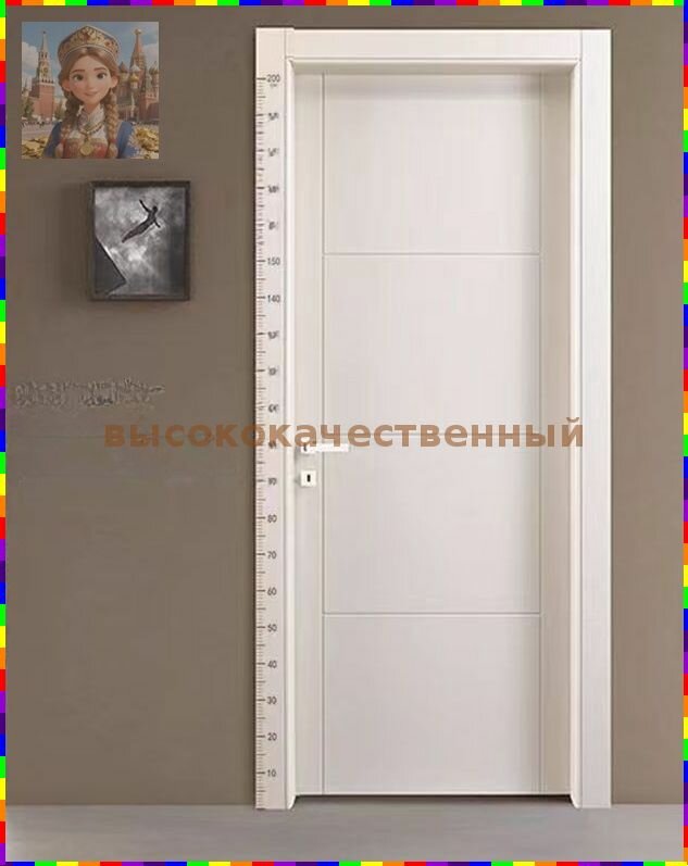 Детская настенная ростомер-линейка, 2 метра