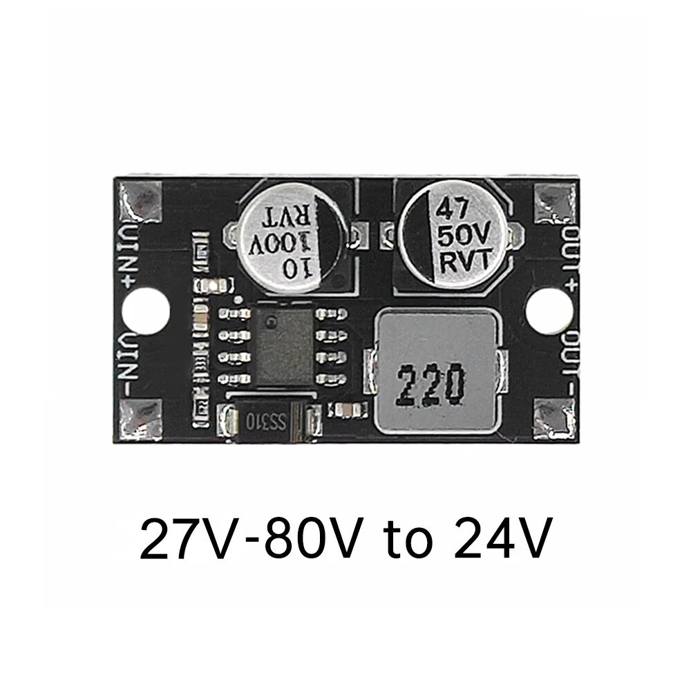 Понижающий DC-DC модуль 27-80V до 24V