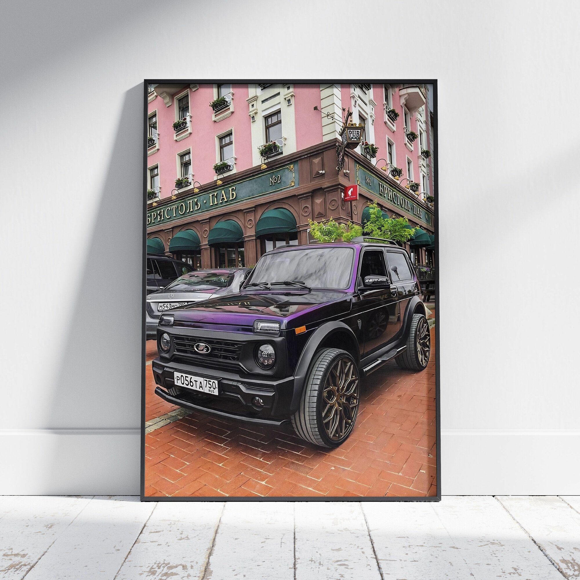 Плакат на стену для интерьера Машина (ВАЗ Лада 4x4 Нива 1) - Постер по автомобилям формата А3 (30x42 см)
