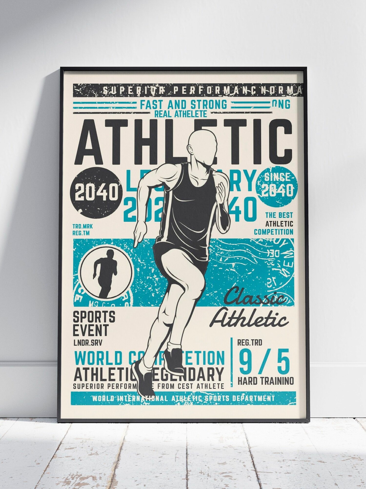 Плакат на стену для интерьера Спорт (Лёгкая Атлетика - Athletics 3) - Постер по спорту и физической активности формата A4 (21x30 см)