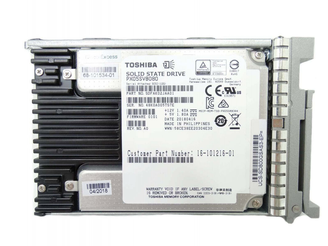 Жесткий диск Cisco UCS-SD800GSAS3-EP= 800Gb SAS 2,5" SSD