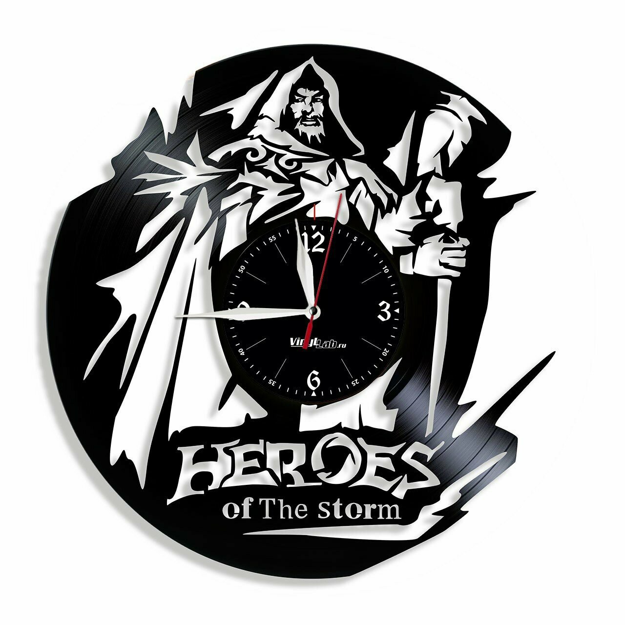 Часы из виниловой пластинки (c) VinylLab Heroes Of The Storm