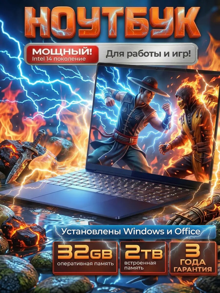 Ноутбук HiGH TECH R740 Intel H-Series RAM 32GB / SSD 2048GB