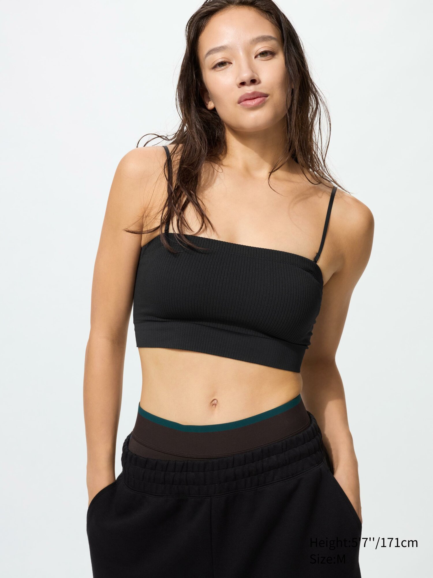 Бюстгальтер Women Wireless Bra Ribbed Bandeau 483031