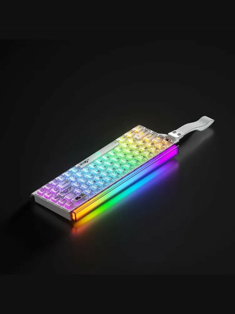 Weikav Клавиатура проводная Air68 Wired Magnetic Keyboard, (Magnetic), Английская раскладка, белый, прозрачный