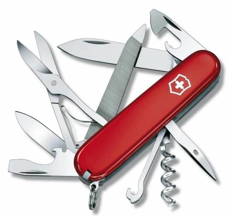 Нож перочинный VICTORINOX Mountaineer 91 мм, 18 функций, красный (1,3743)