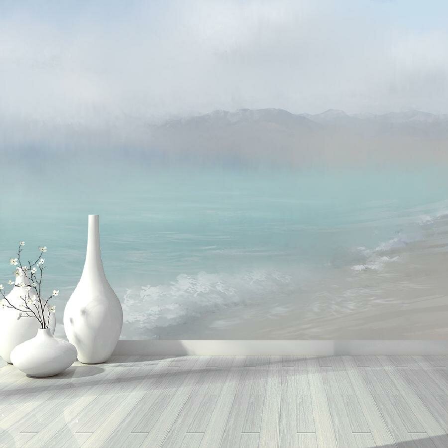 Фотообои Утренний прибой 13-1097-S-Холст 270 x 200 см (ВхШ) Бесшовные, флизелиновые, влагостойкие обои