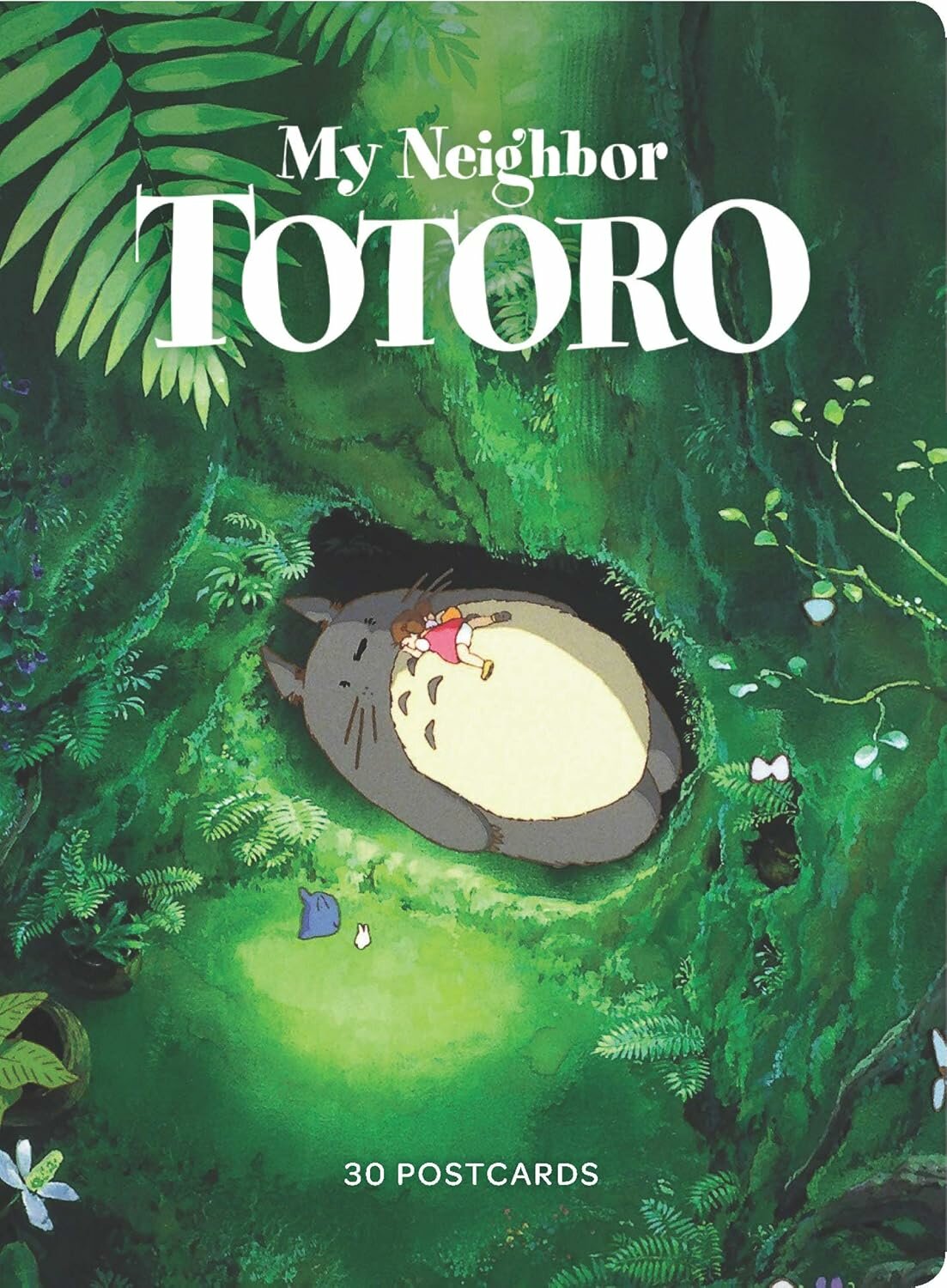 Книга открыток: Студия Гибли, Мой сосед Тоторо: 30 открыток, мягкая обложка.