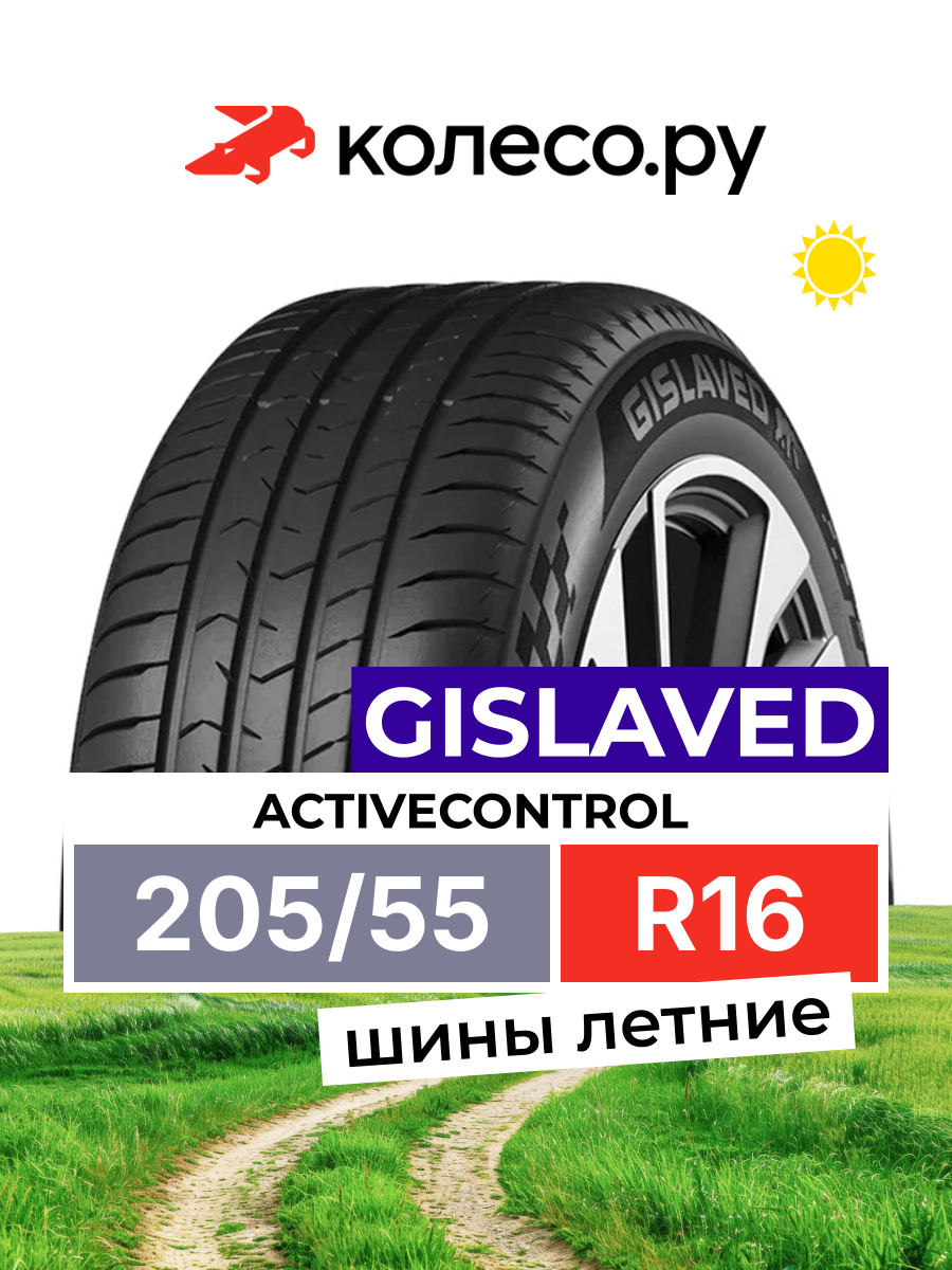 Шины летние Гиславед ActiveControl 205/55 R16 91W нешипованная летняя резина