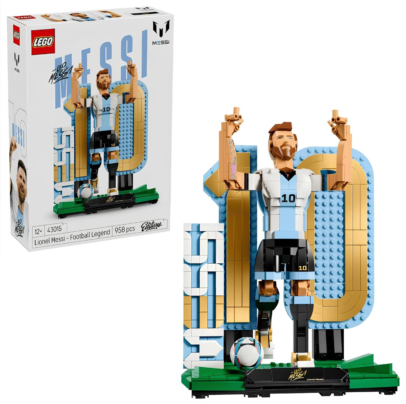 Конструктор LEGO Editions 43015 Лионель Месси - Легенда Футбола, 958 дет.