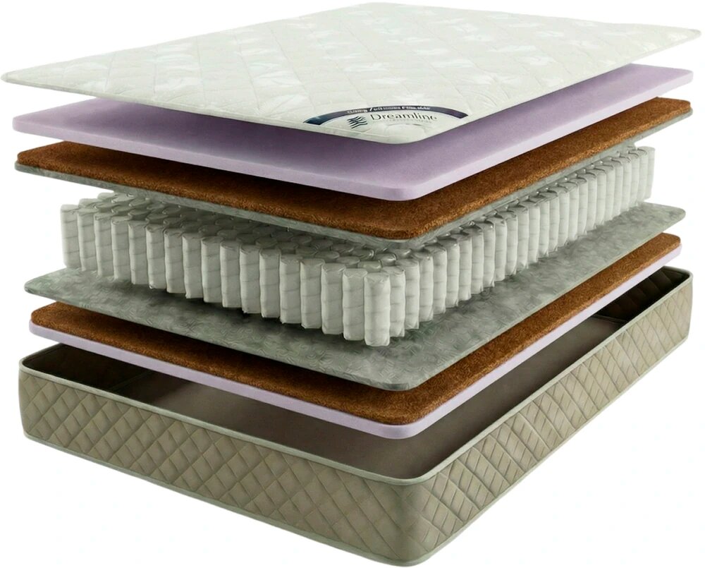 Матрас ортопедический Dreamline Classic +10 Hard S1000 120x185x18, пружинный независимый блок