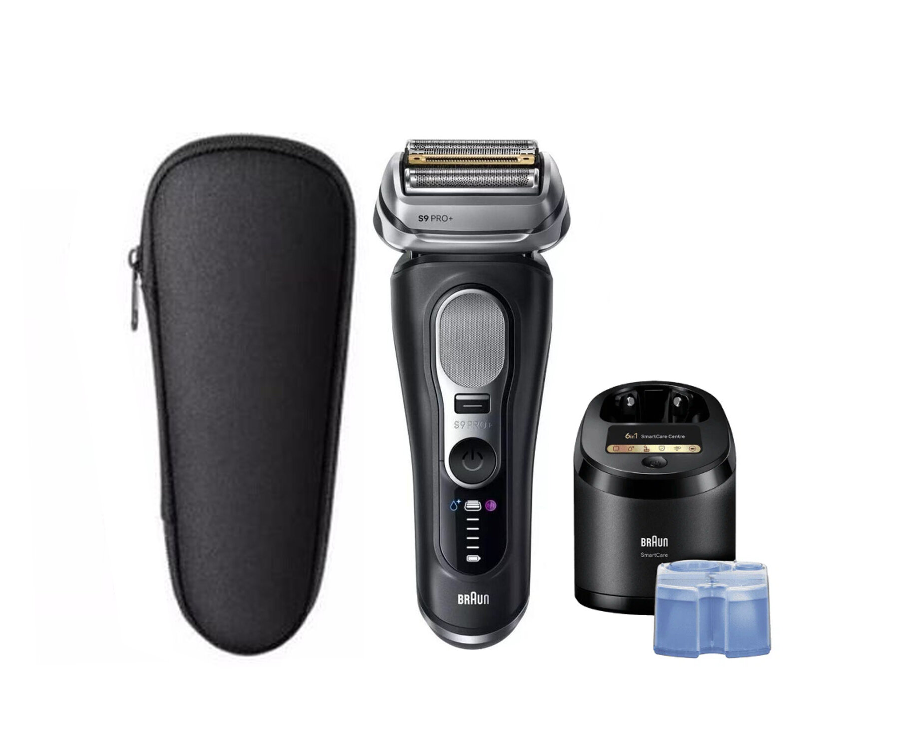 Электробритва Braun Series 9 PRO+ 9660cc Black со станцией SmartCare, чёрный
