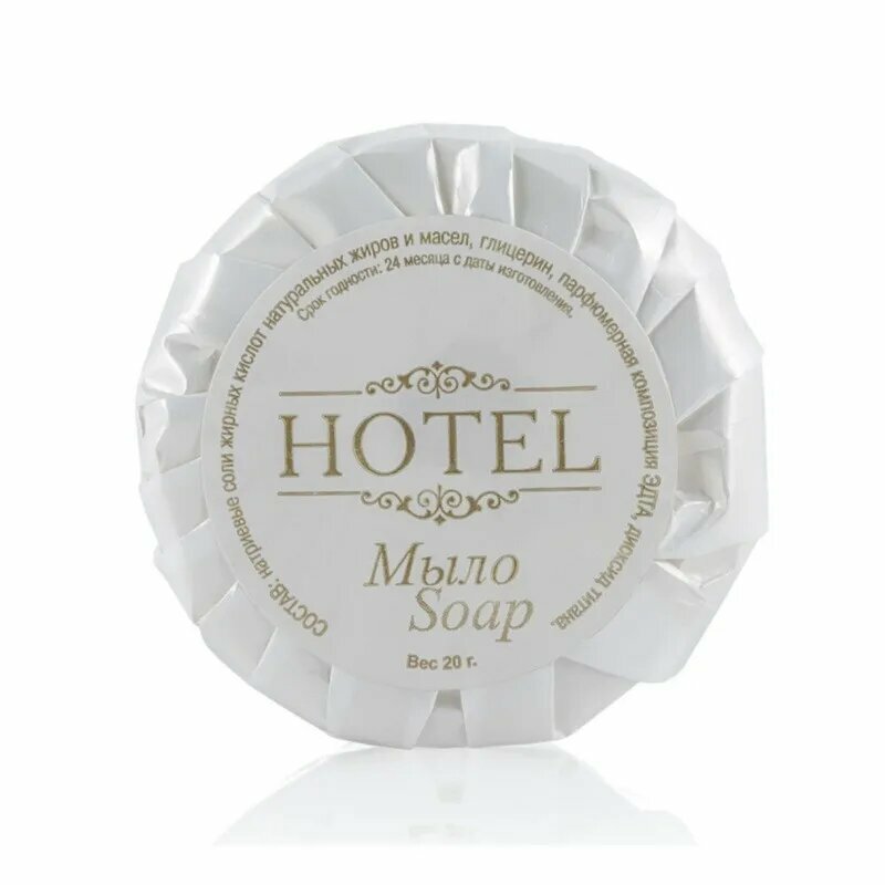 Мыло туалетное HOTEL 20г, гофре,300шт, 491507