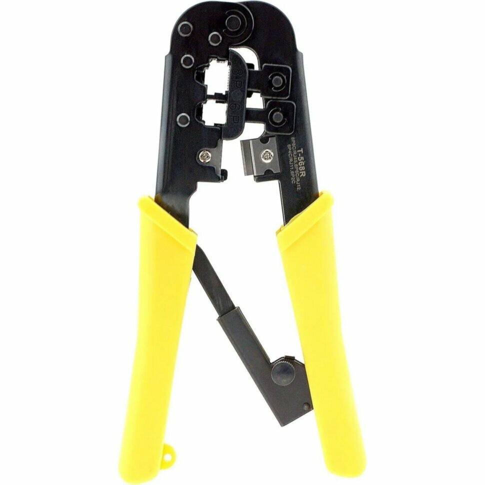 Инструмент Cablexpert T-568R, обжимной с фикс(8p8c,6p6c,6p4c,6p2c)(T-568R), 1606652