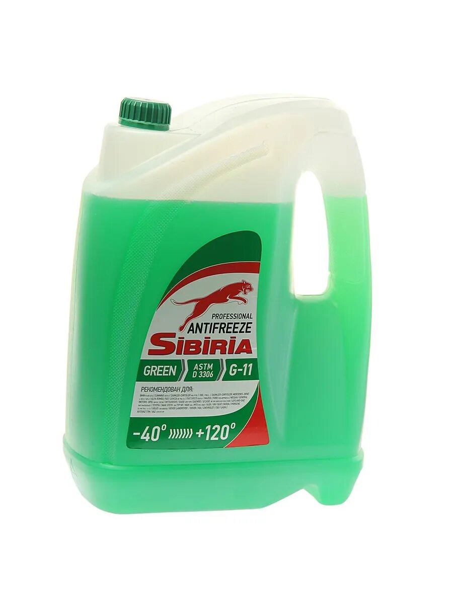Антифриз зеленый -40C 10кг G11 SIBIRIA