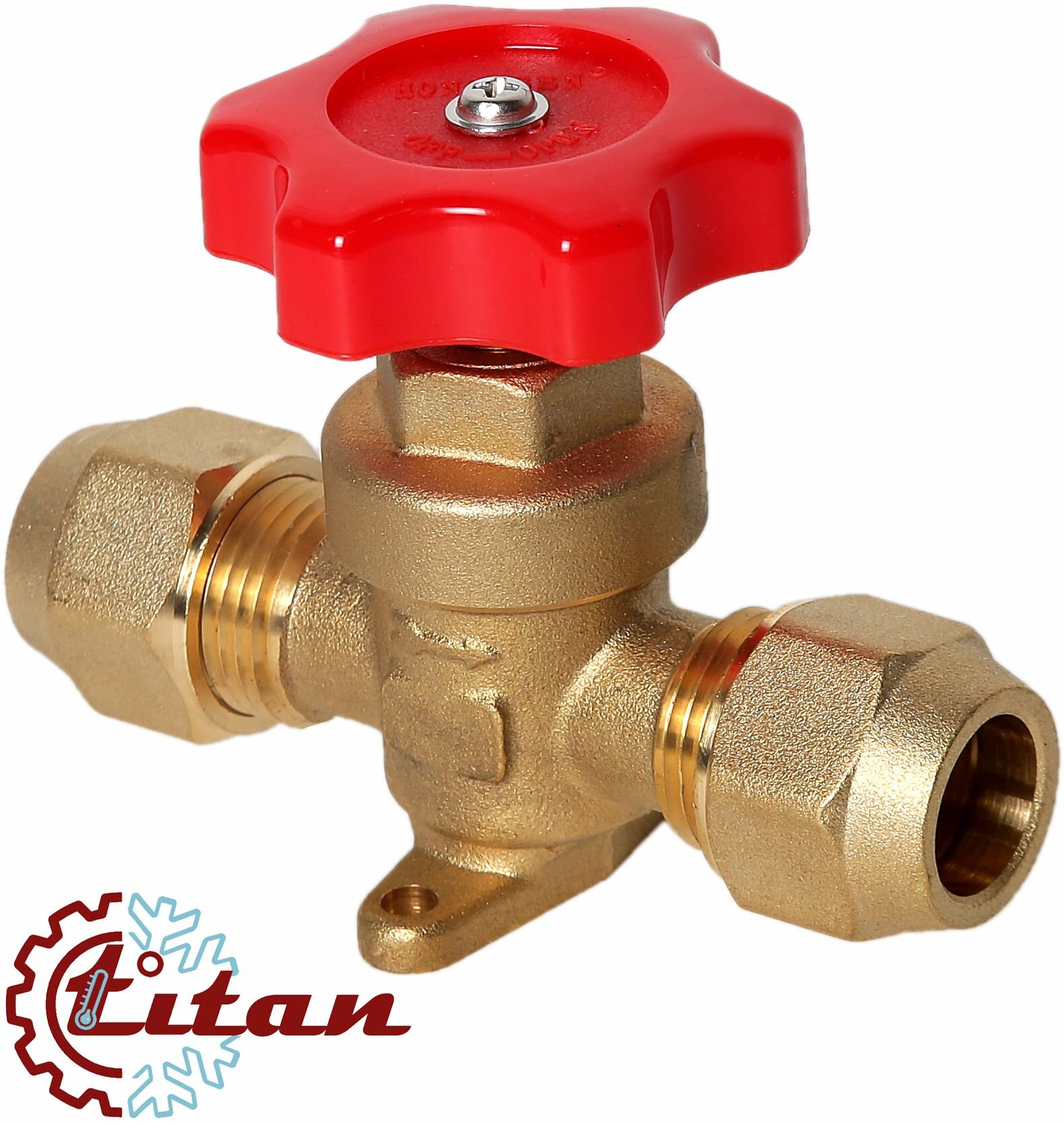 Кран мембранный 15 5/8" FLARE 2х7/8 -14UNF SAE, ручной, (резьба) TITAN