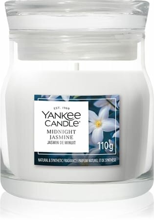 Свеча ароматическая Yankee Candle Midnight Jasmine Signature, белый