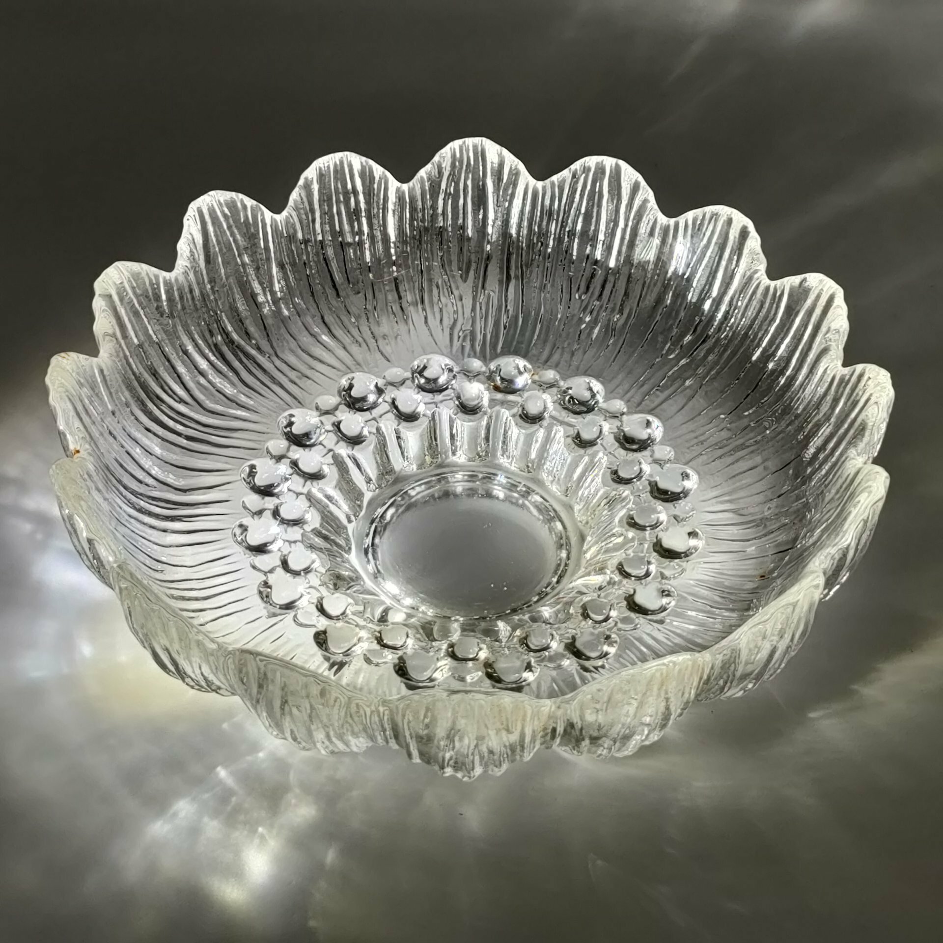 Конфетница "Ямки", ЗАО "Никольский завод светотехнического стекла" ("NiNaGlass")