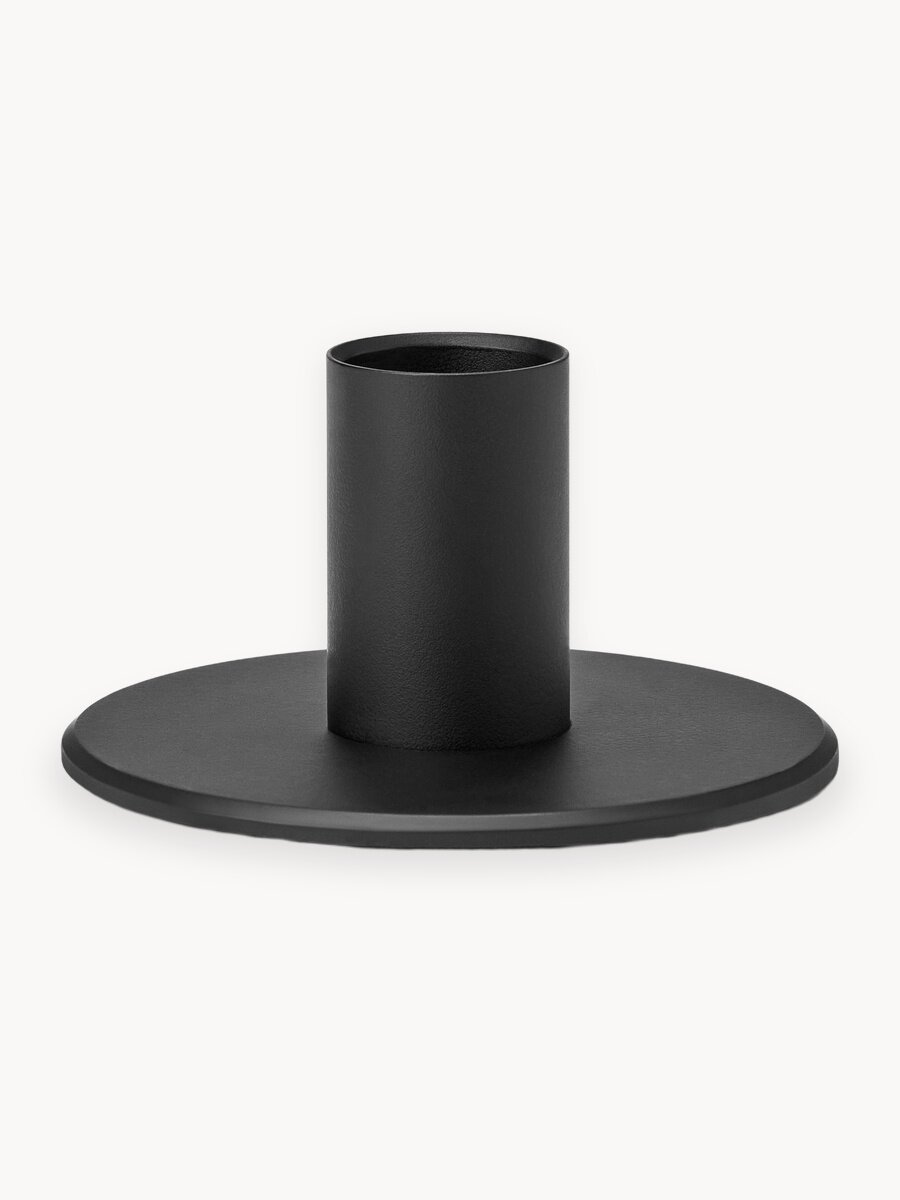 Подсвечник Pragma Stato, высота 5 см, цельнометаллический, черный