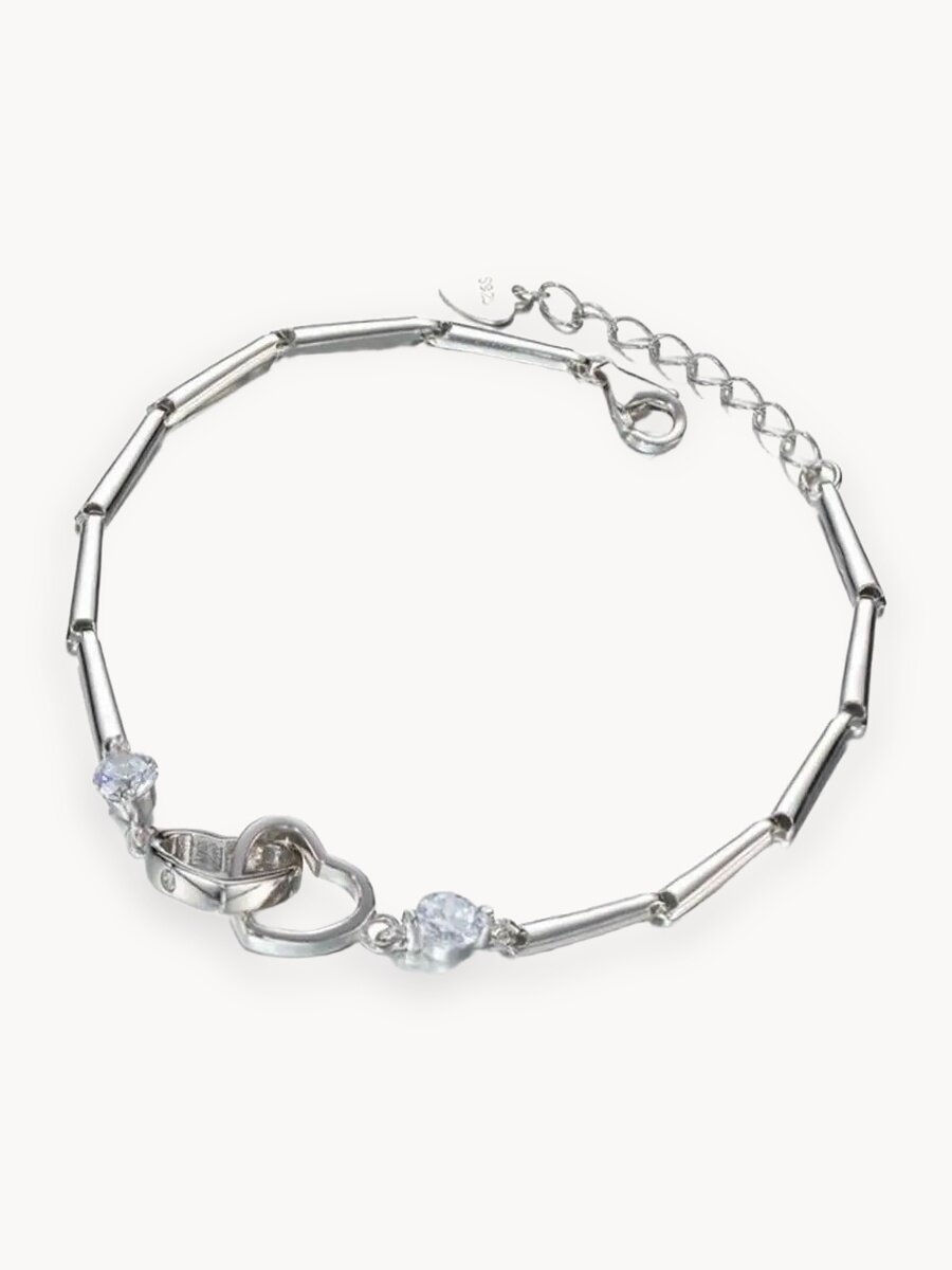 Браслет-цепочка, стразы