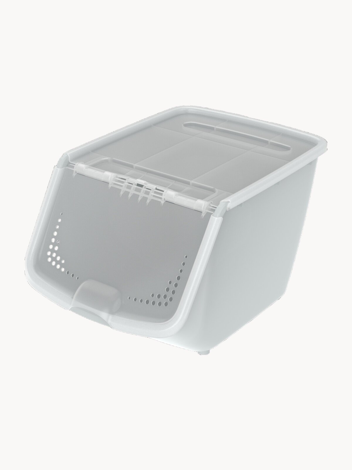 Контейнер универсальный с откидной крышкой Альт-Пласт 10,5л серый