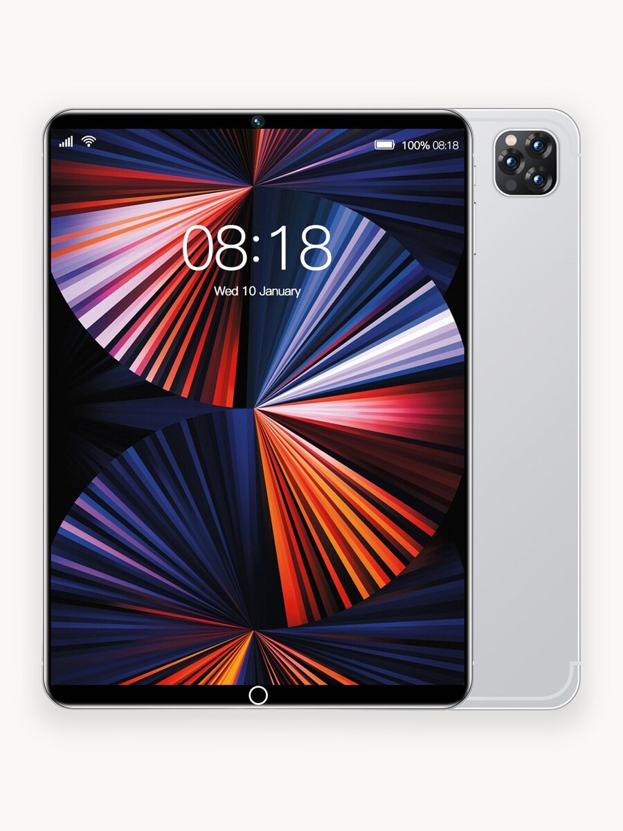 Планшетный ПК Cross-border explosive, 10.1", белый, Bluetooth, Android