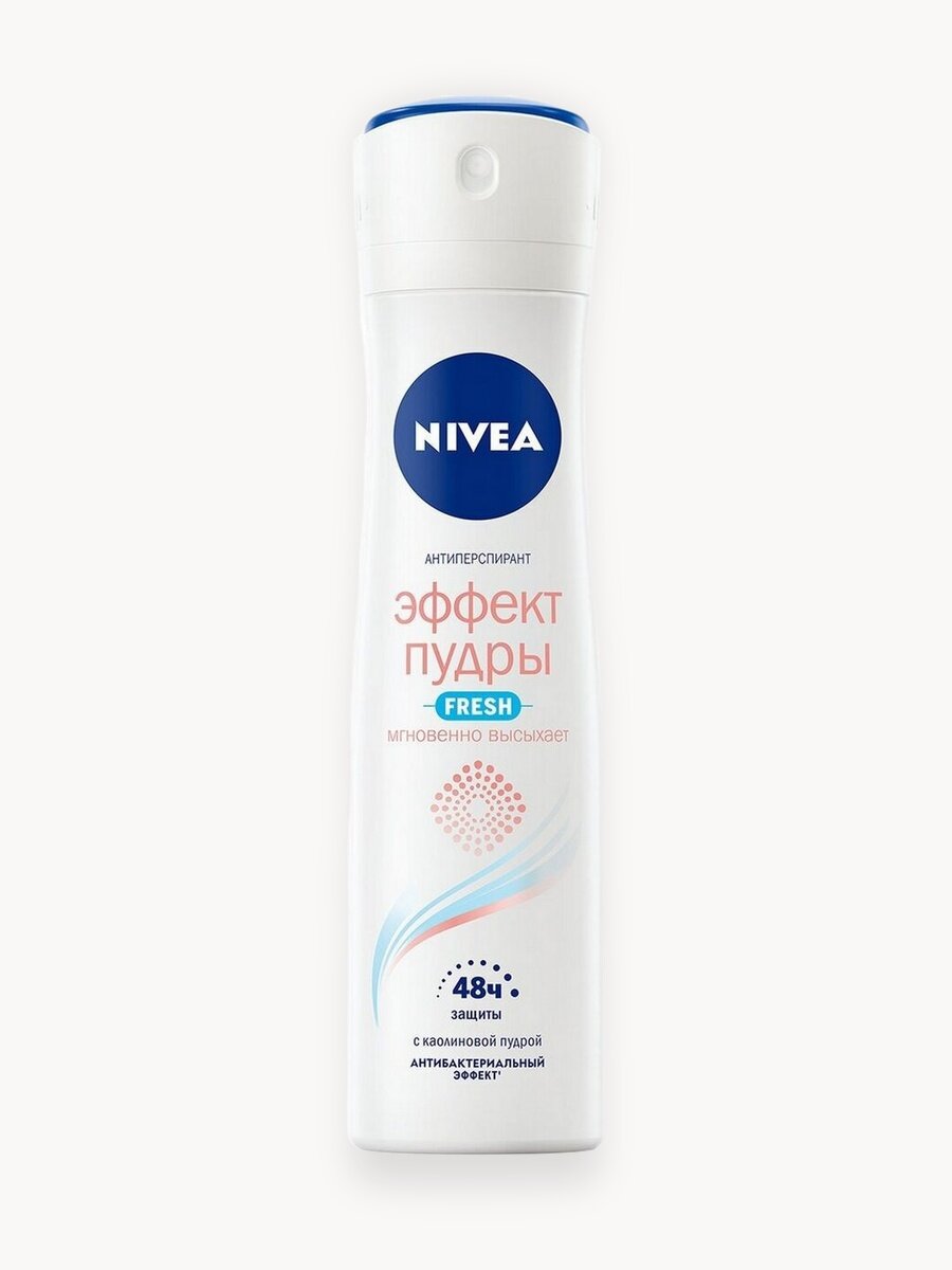 Nivea Дезодорант-антиперспирант спрей женский Эффект пудры Fresh 150 мл - 3 шт
