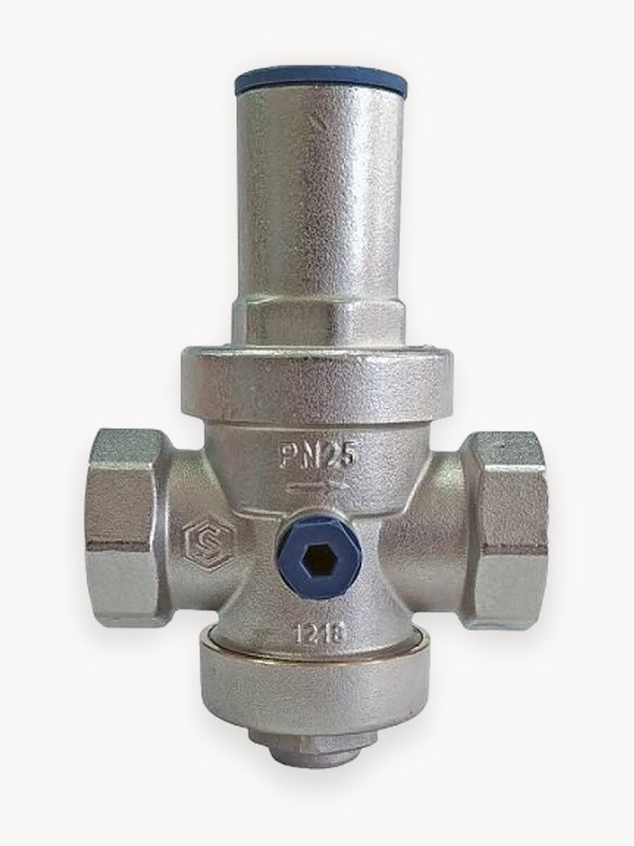 Редуктор давления STOUT PN25 вн/вн 1/2" с выходом под манометр