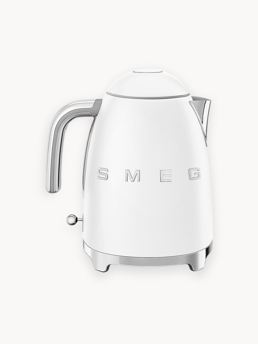 Чайник Smeg KLF03 WHMEU, металлический, 2400Вт, 1,7л, белый матовый