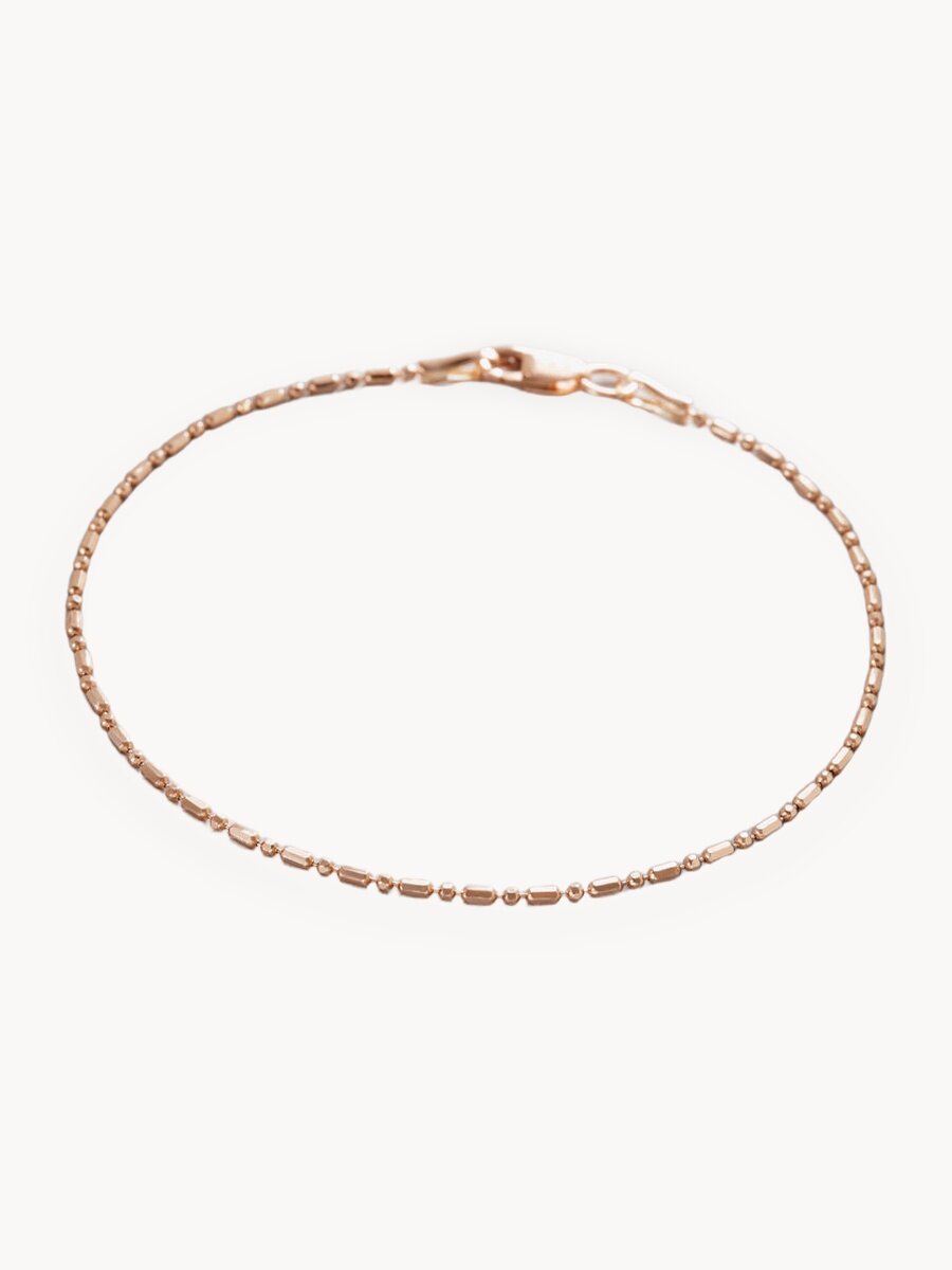 Браслет-цепочка, красное золото, 585 проба