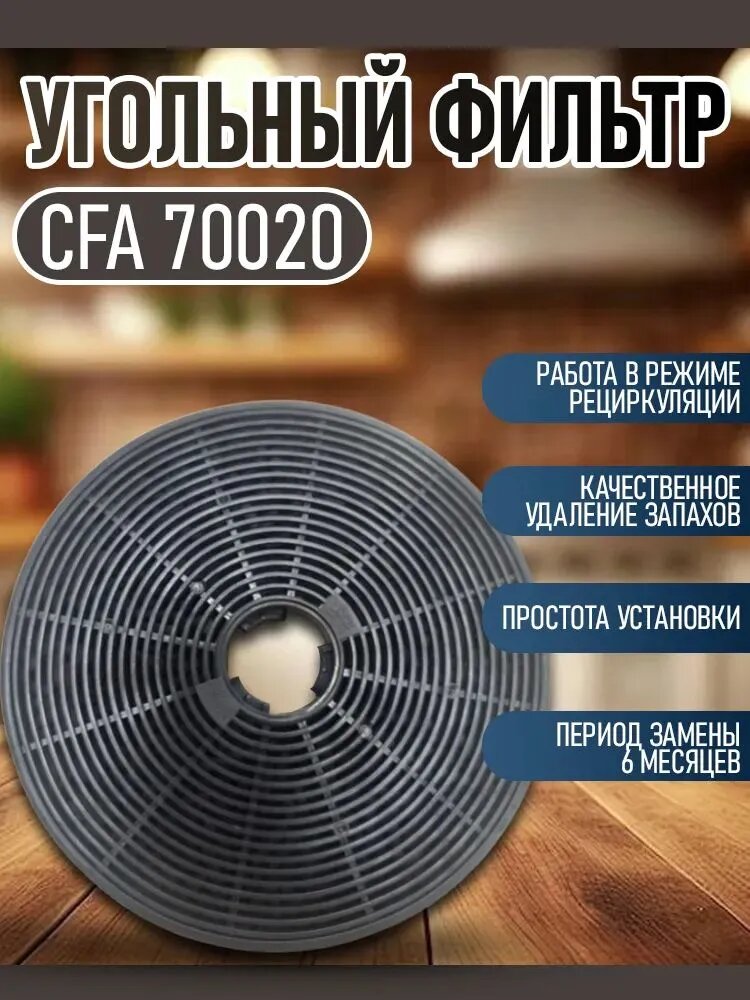 Угольный фильтр 70020 для эффективной очистки воздуха в домашних условиях.