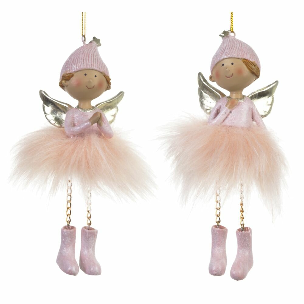 Украшение новогоднее "Ангел", L5 W3,5 H14 см, 2в.