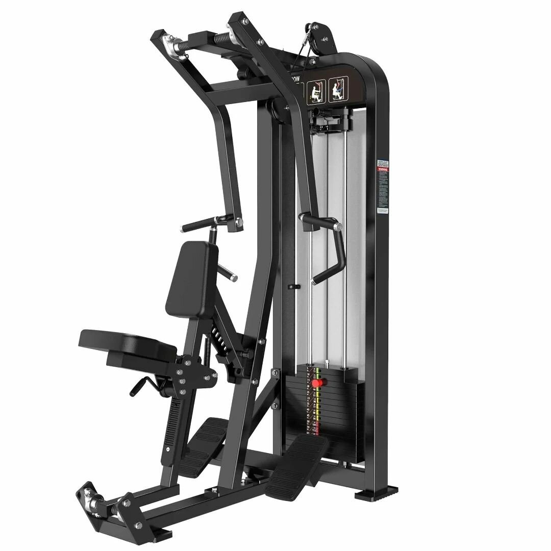 Тренажер Protrain CP108, горизонтальная тяга, для спины, черный